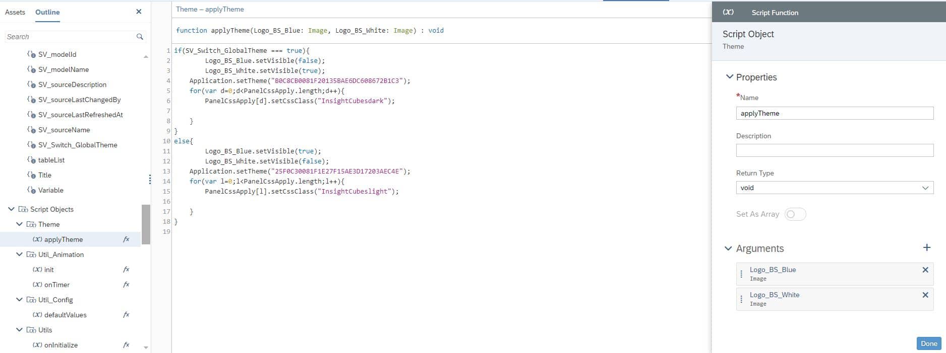 Switch Themes in SAP Analytics Cloud - InsightCubes